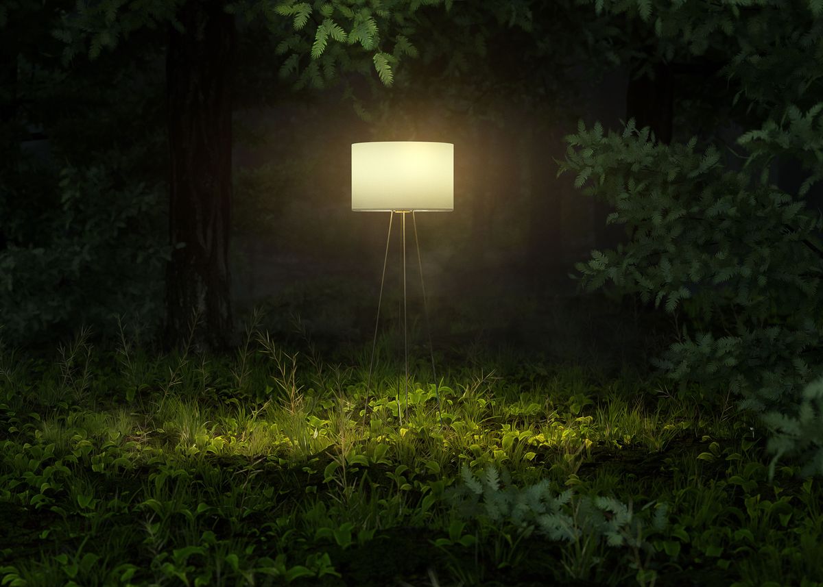 'Forest Lamp' Poster by lassedesignen | Displate