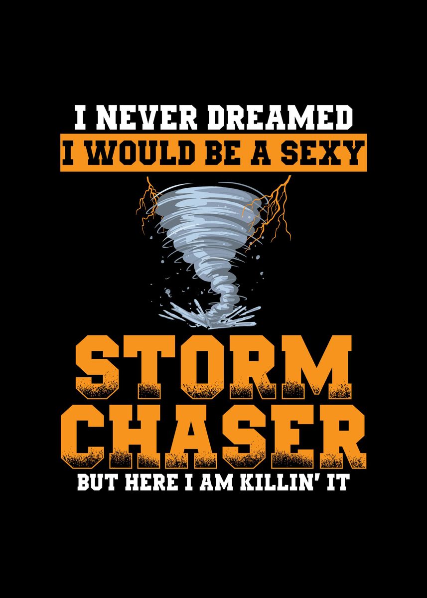 'Storm Chaser Tornado Gifts' Poster, picture, metal print, paint by TW ...