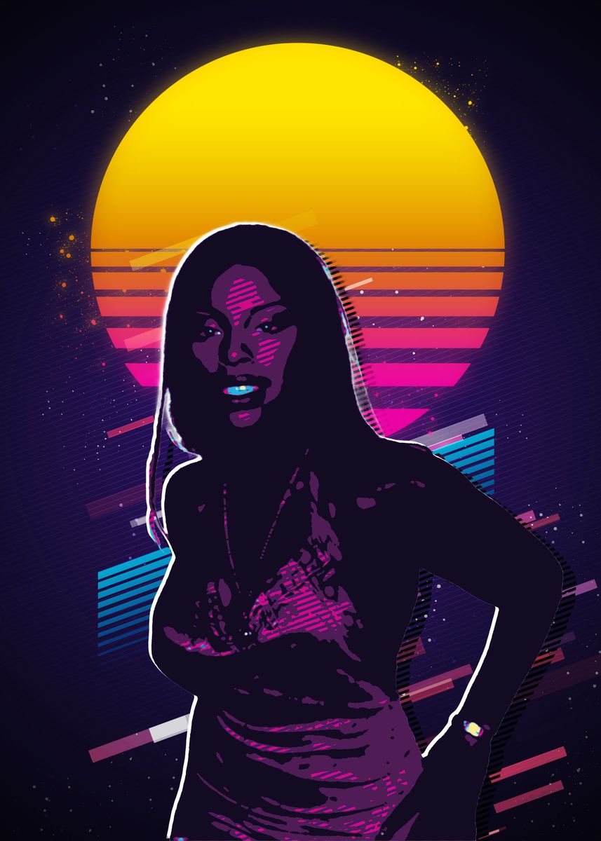 'Foxy Brown' Poster, picture, metal print, paint by Trending Music ...