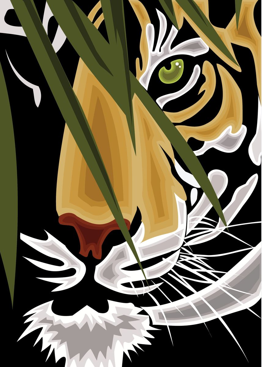 'Tiger' Poster by Scott Pence | Displate