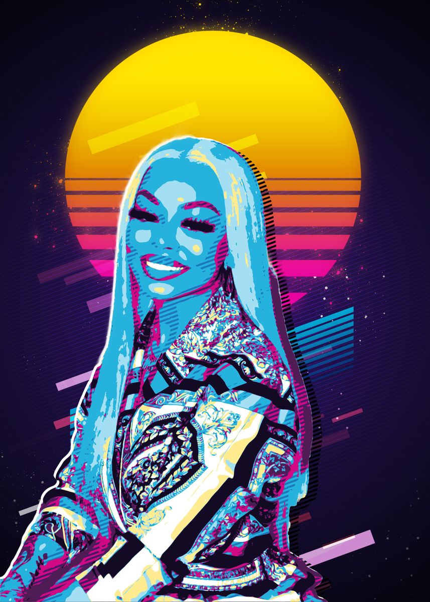 'Big Latto' Poster, picture, metal print, paint by Trending Music Retro ...