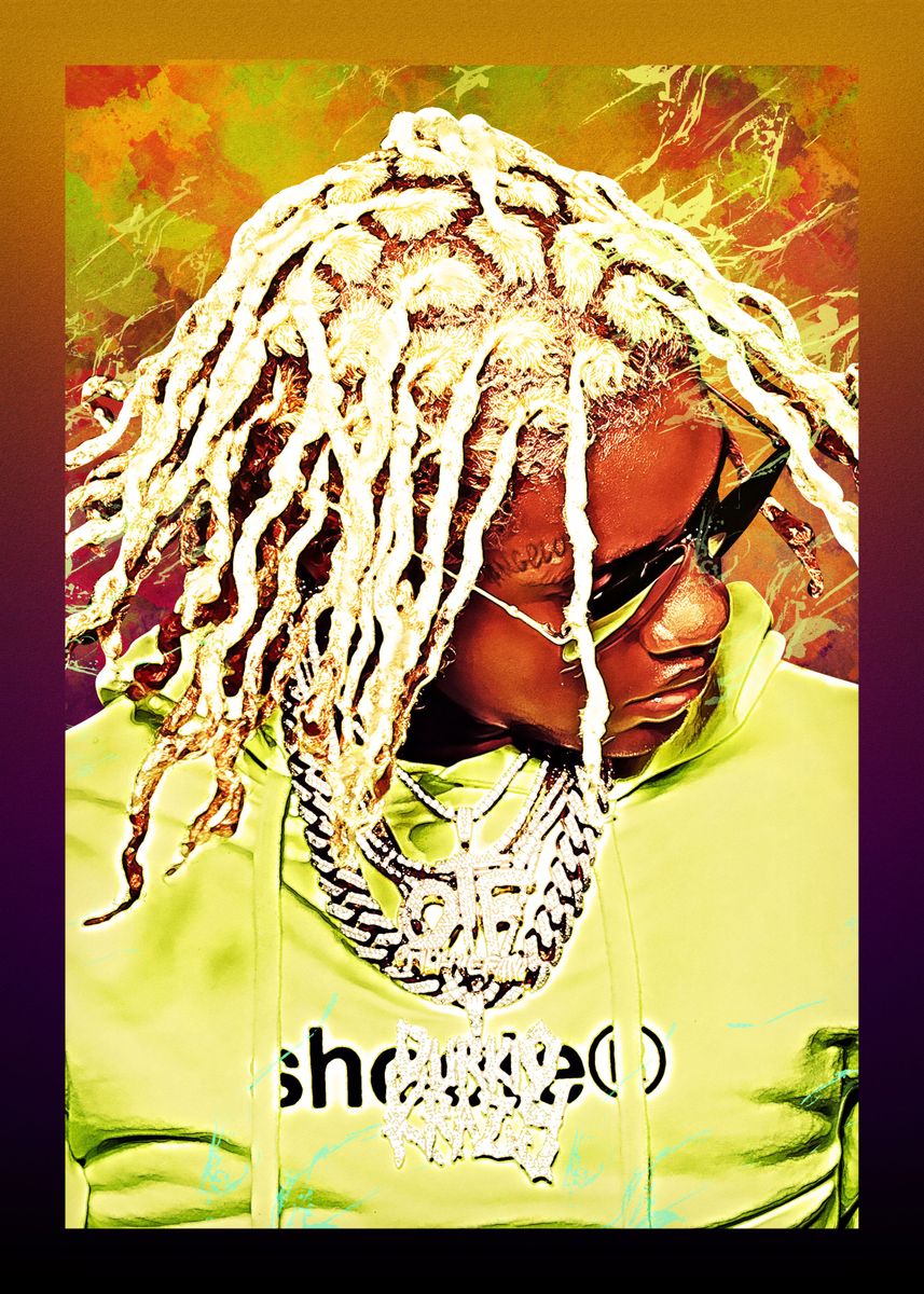 'LIL DURK' Poster, picture, metal print, paint by Alva Donna | Displate