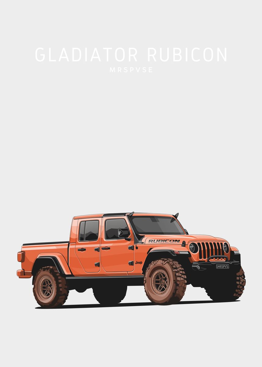'GLADIATOR RUBICON' Poster, picture, metal print, paint by capture art ...