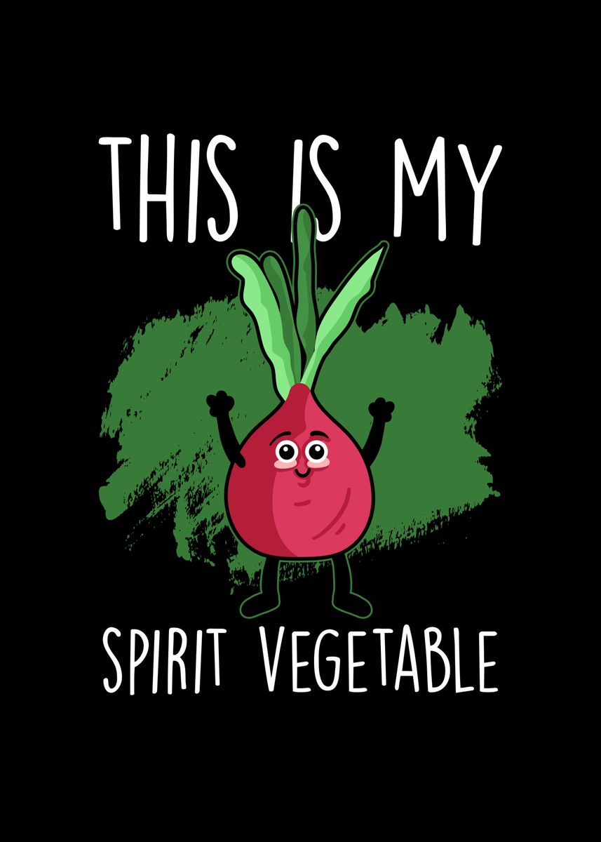 'Beetroot Saying' Poster, picture, metal print, paint by schmugo | Displate