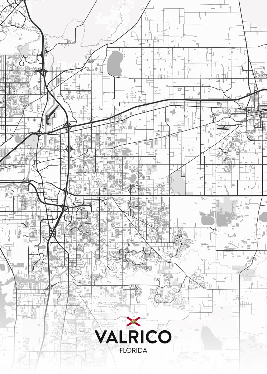 'Valrico FL' Poster by IMR Designs | Displate