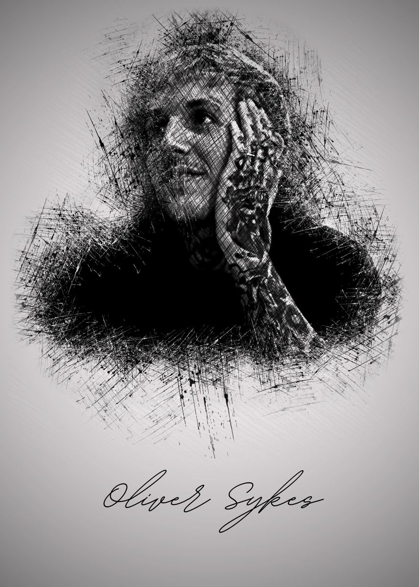 'oliver sykes bmth' Poster by Faeyza Art | Displate