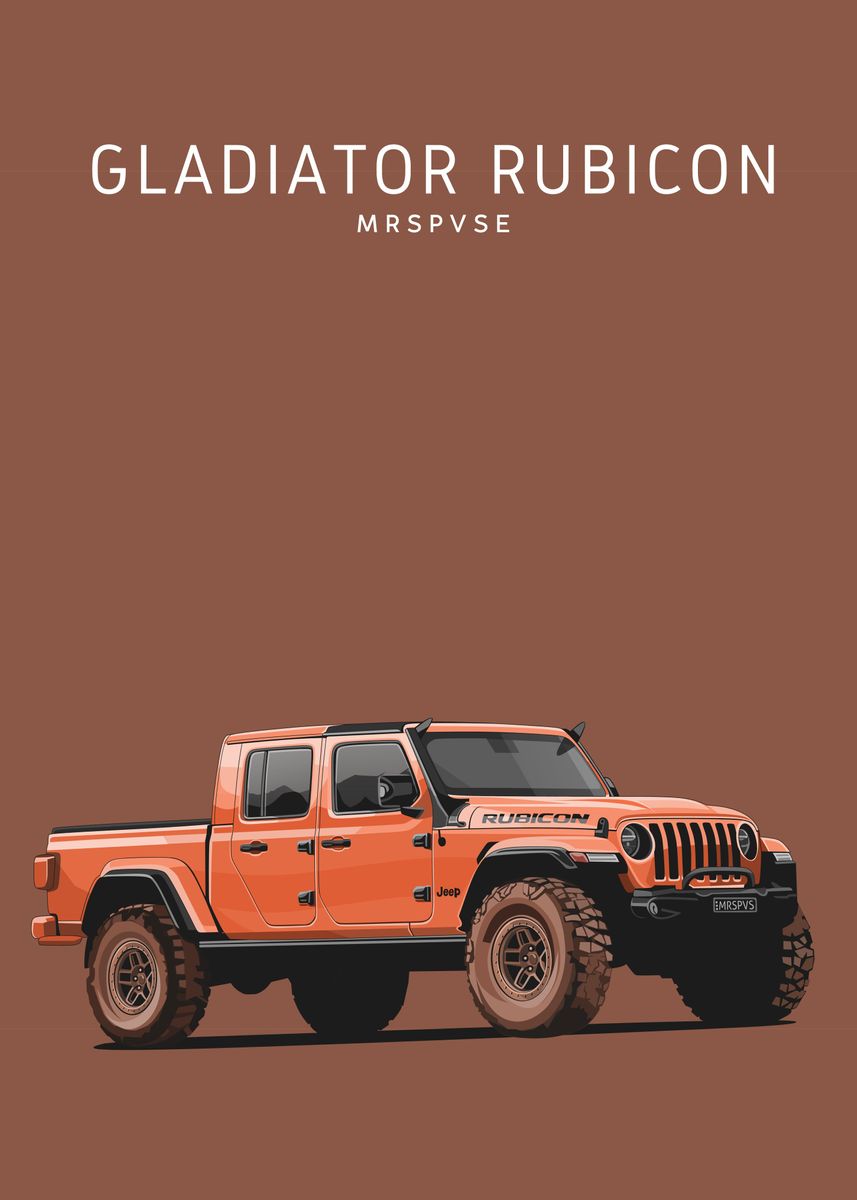 'gladiator rubicon' Poster by capture art | Displate