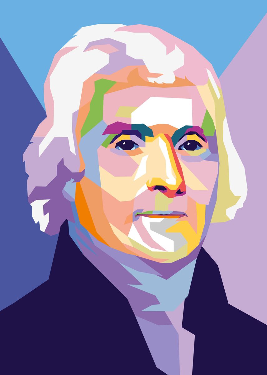 'thomas jefferson' Poster, picture, metal print, paint by Ar dani ...