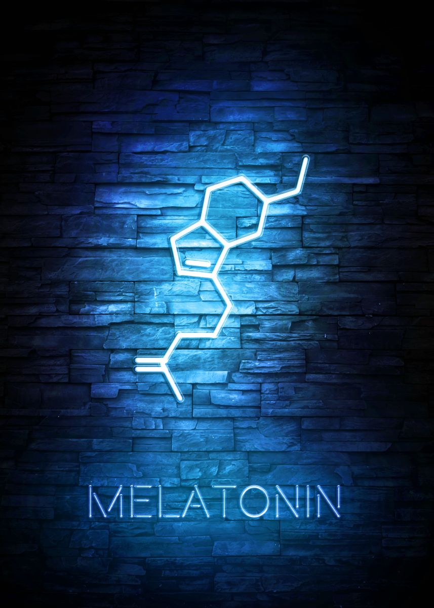 'MELATONIN MOLECULE' Poster, picture, metal print, paint by Leo Barone ...