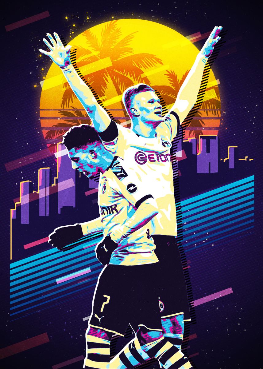 'Jadon Sancho Football' Poster by Sport Posters | Displate