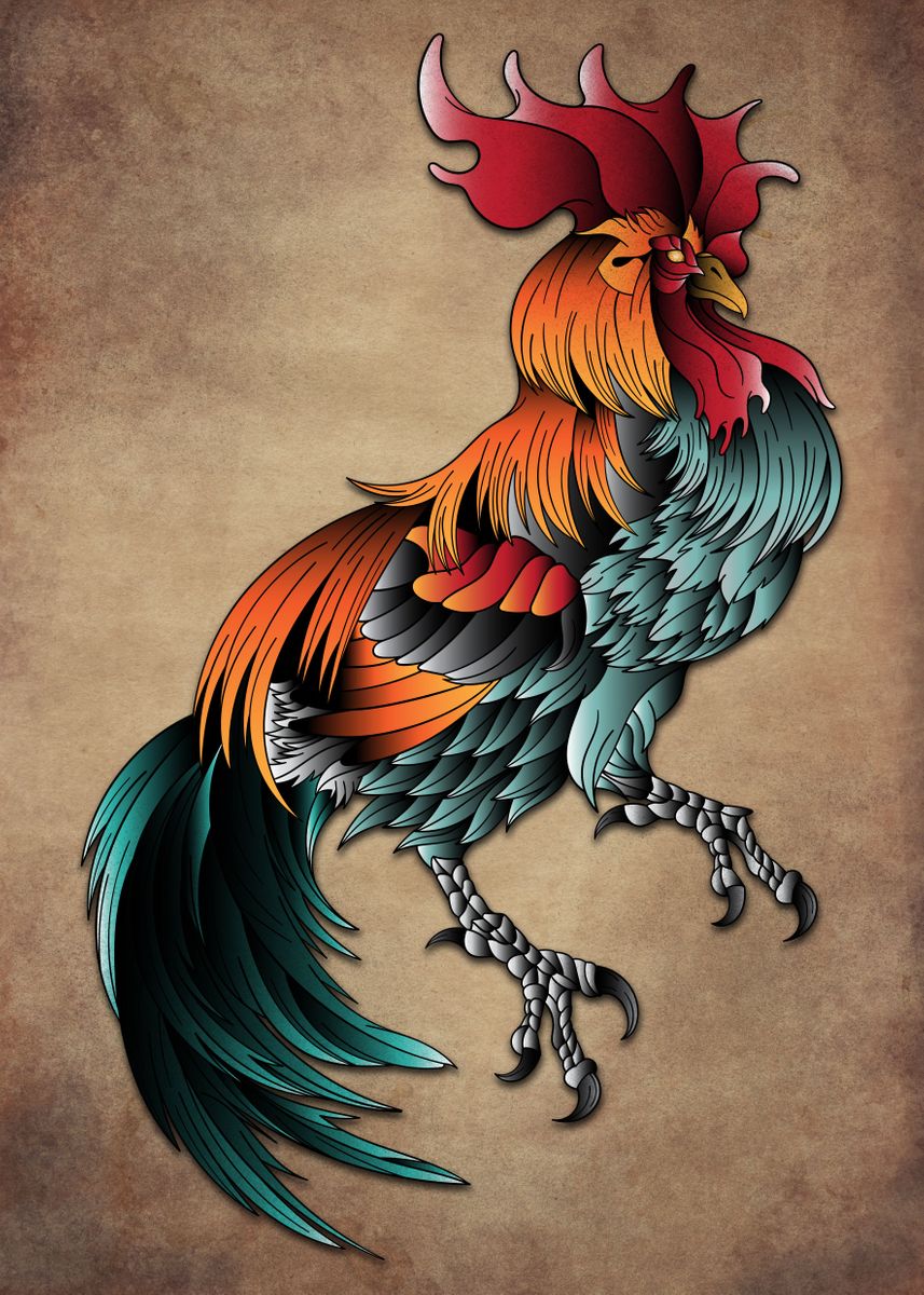 'ruster tattoo ' Poster by almost seven | Displate