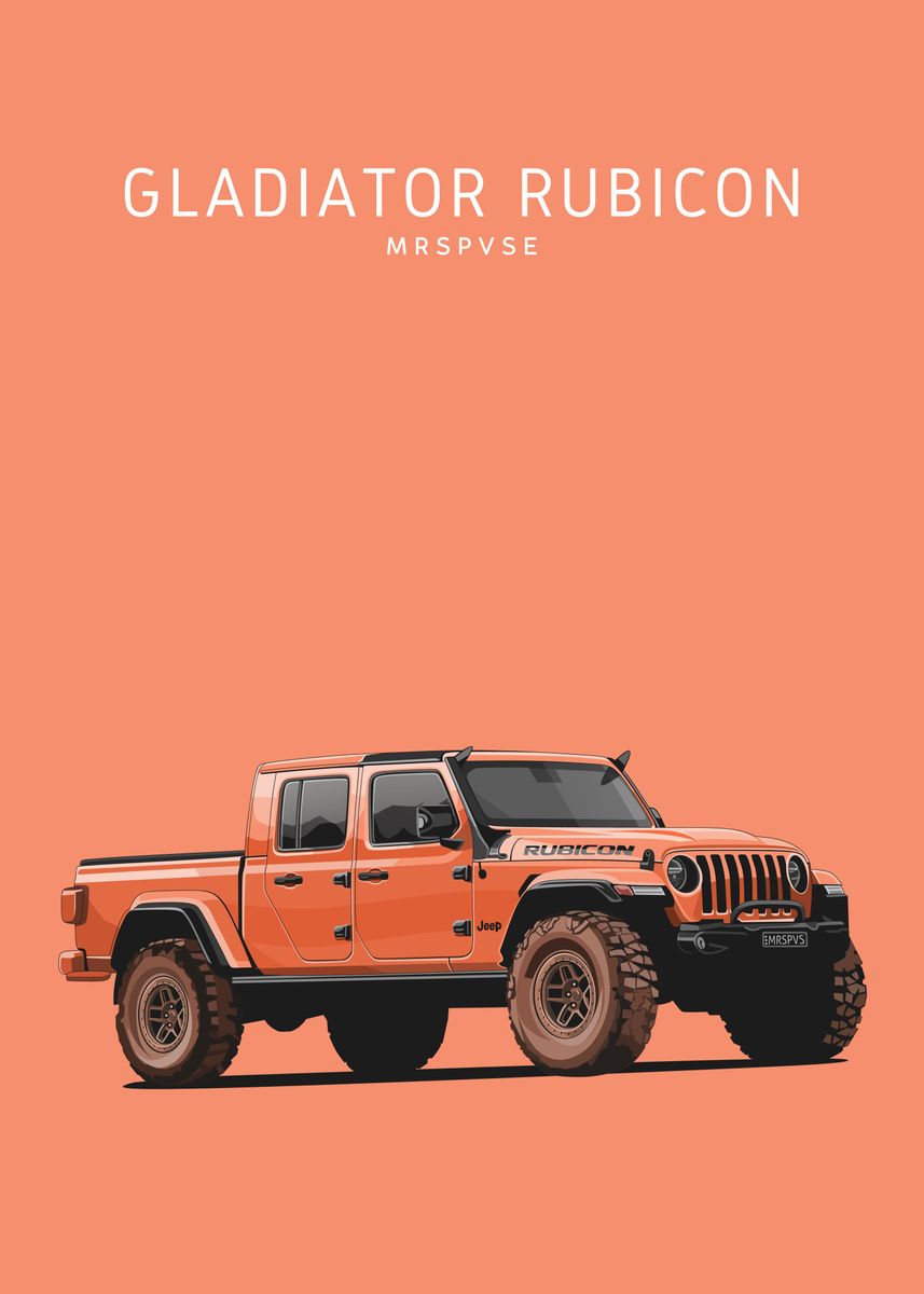 'gladiator rubicon' Poster, picture, metal print, paint by capture art ...