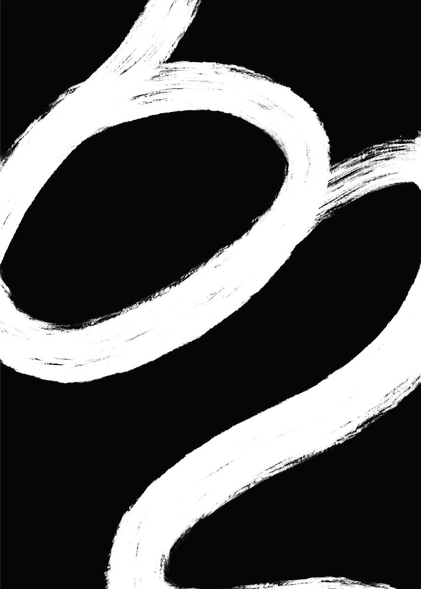 'Abstract Painting Black' Poster by dkDesign | Displate