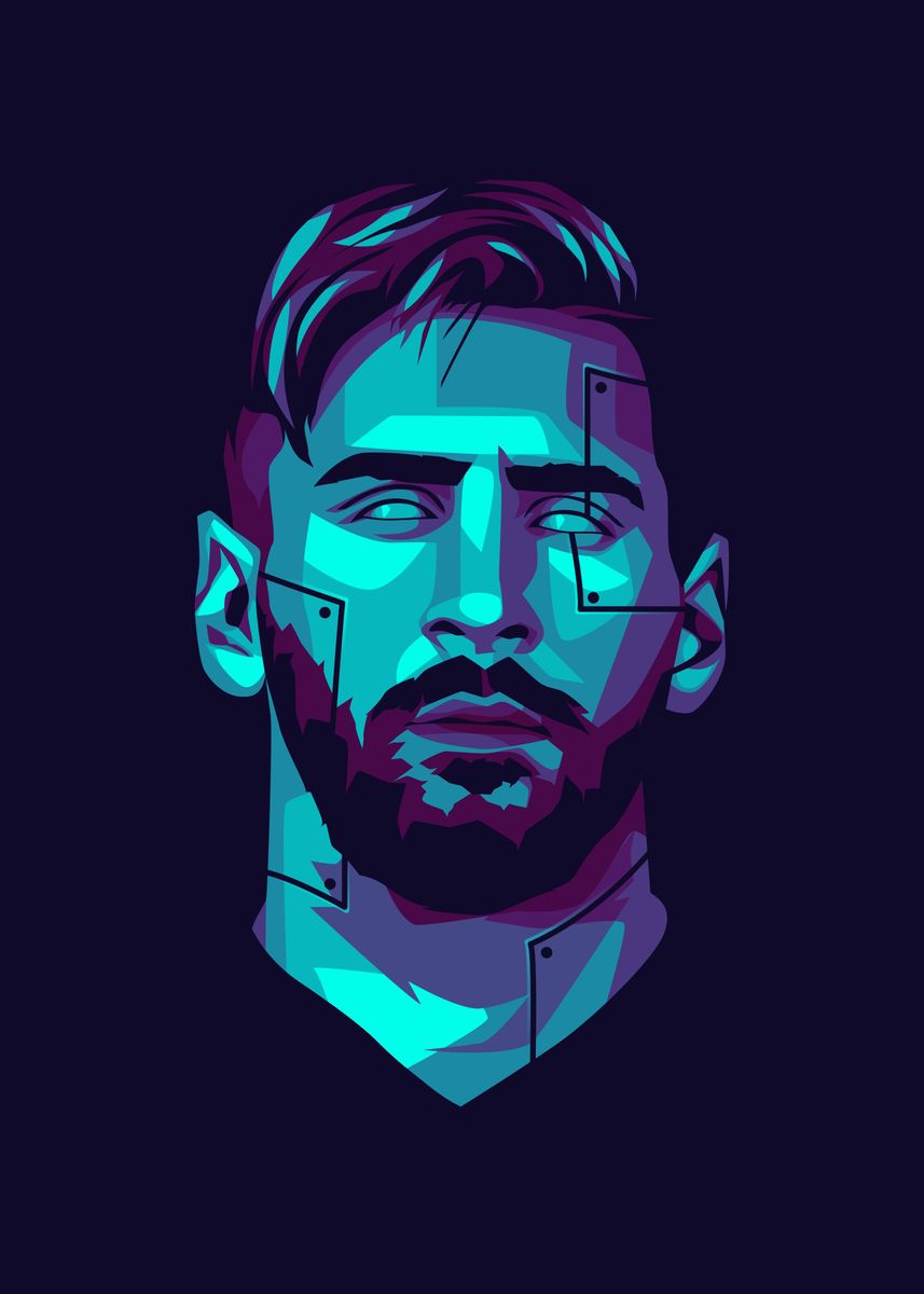 'Leo' Poster, picture, metal print, paint by Rio Josia | Displate