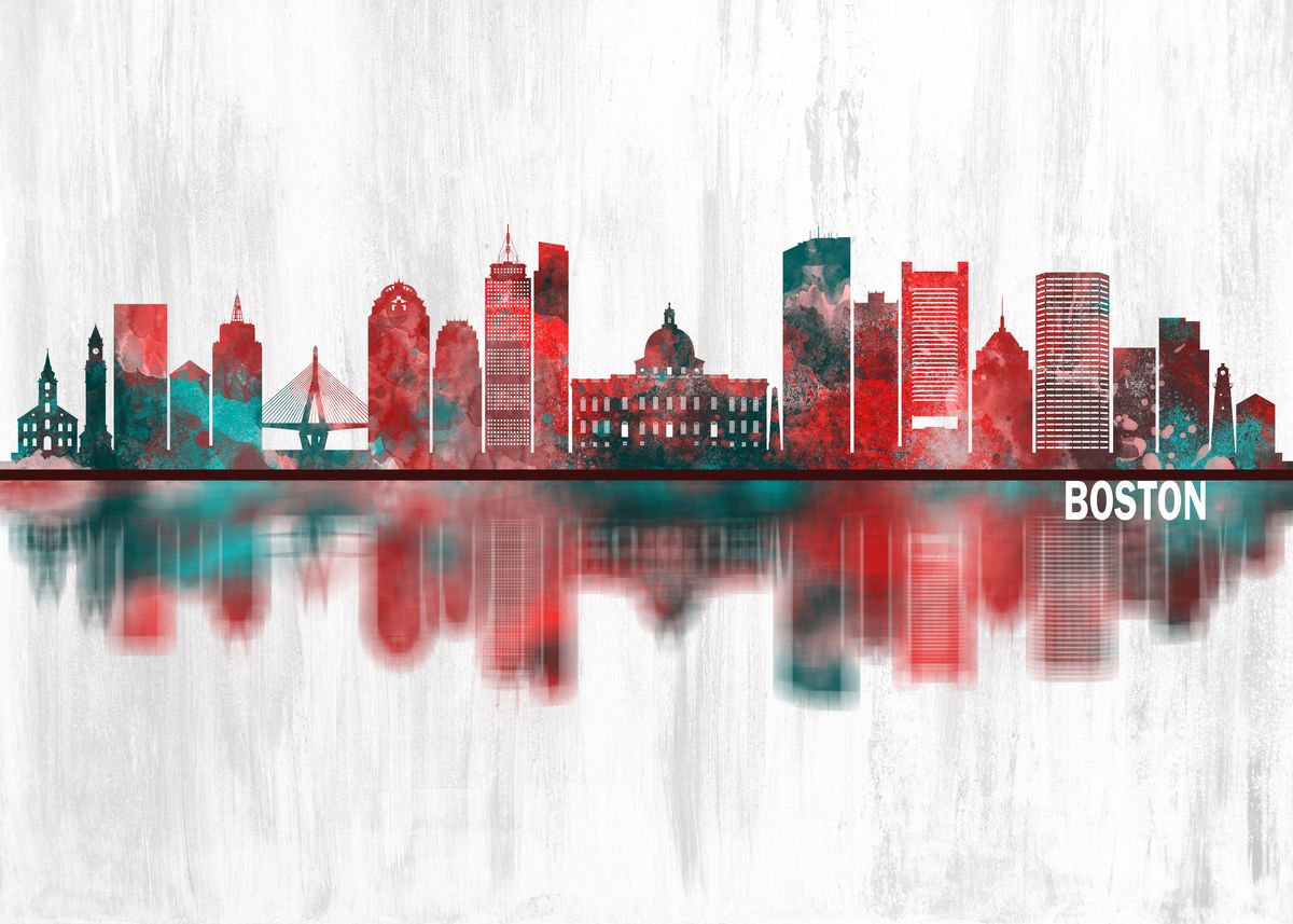 'Boston Massachusetts' Poster by Towseef Dar | Displate