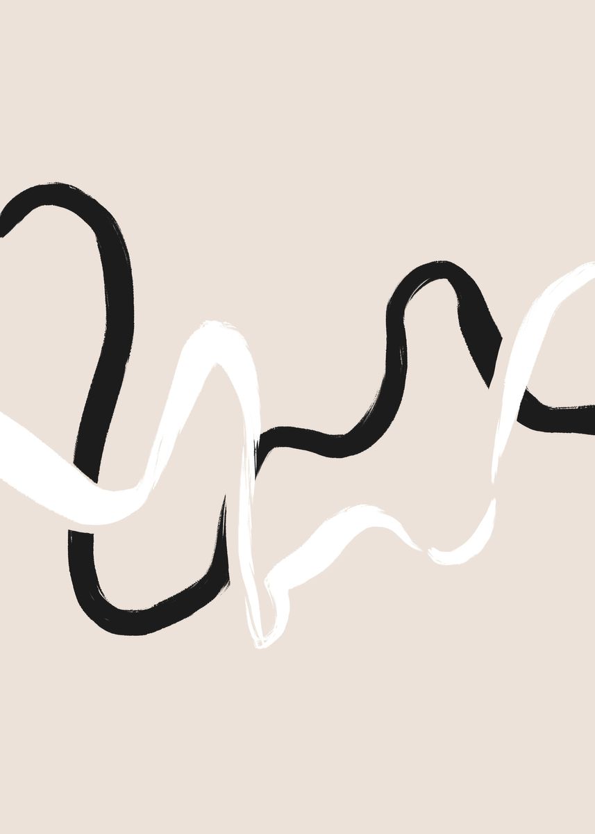 'Abstract Painting Ribbon' Poster by dkDesign | Displate