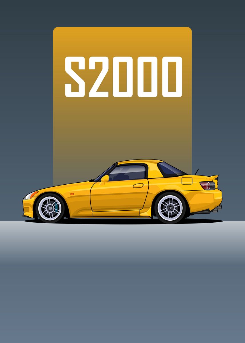 'S2000 JDM Japanese Cars' Poster by Masje Studio | Displate