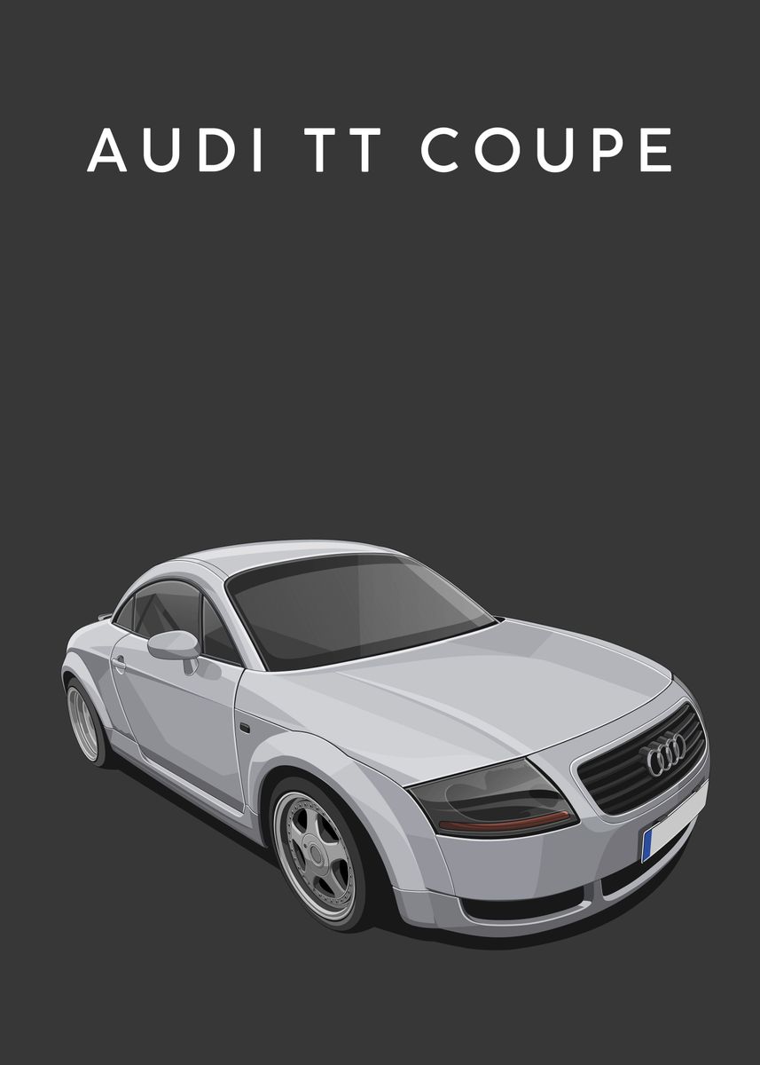 'Audi TT Coupe ' Poster by capture art | Displate