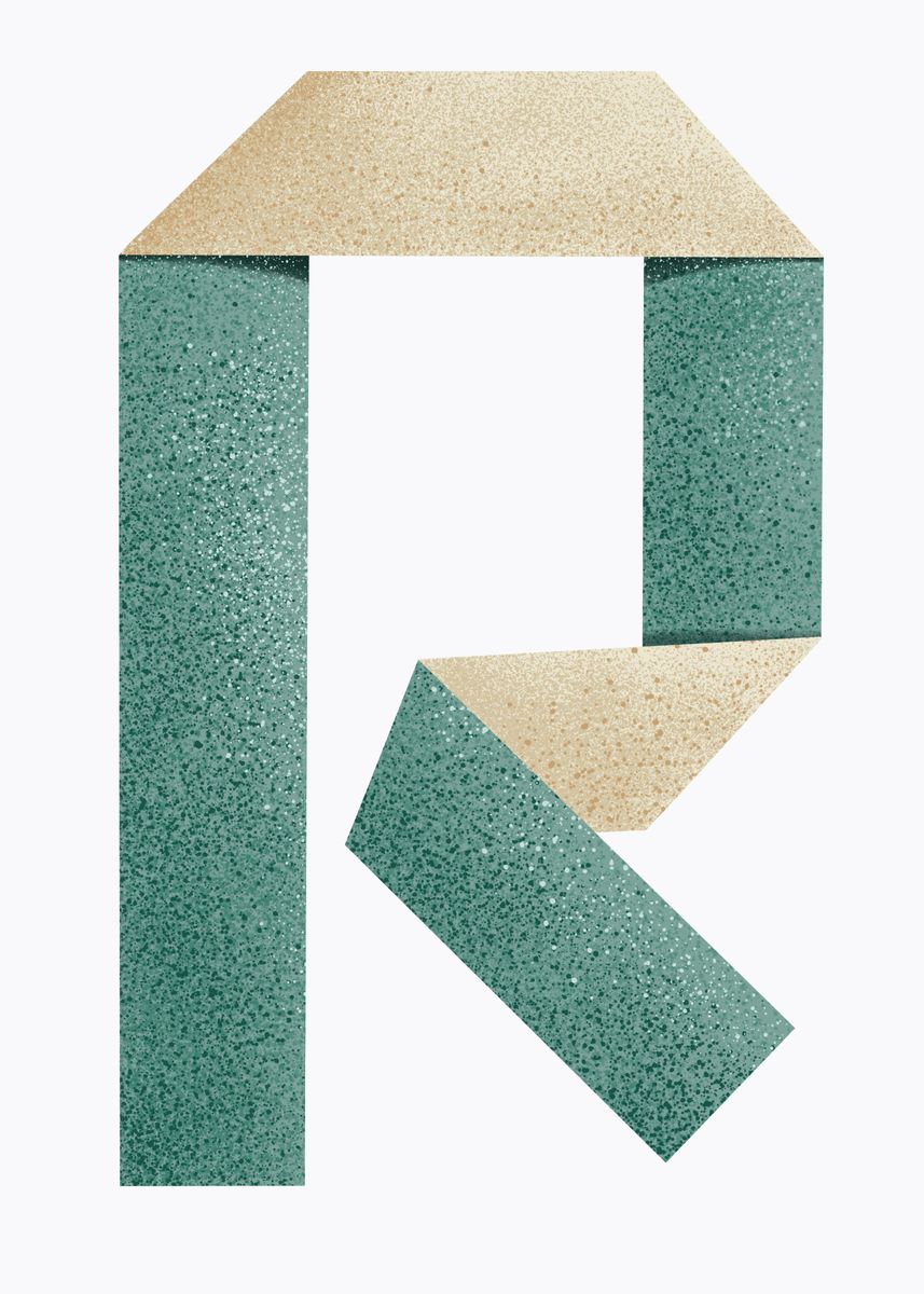 'R Paper Letter' Poster by Peter Green | Displate