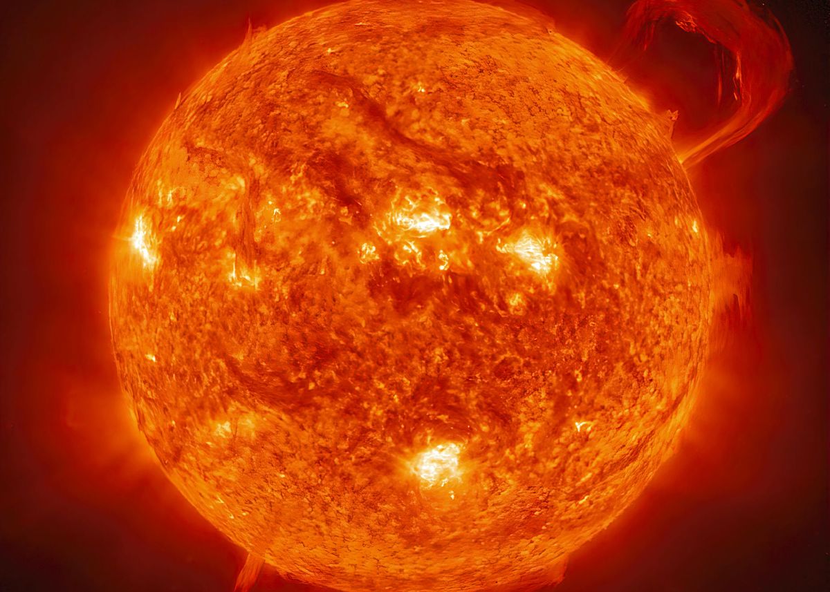 'Sun Flares' Poster by PlainMotif | Displate