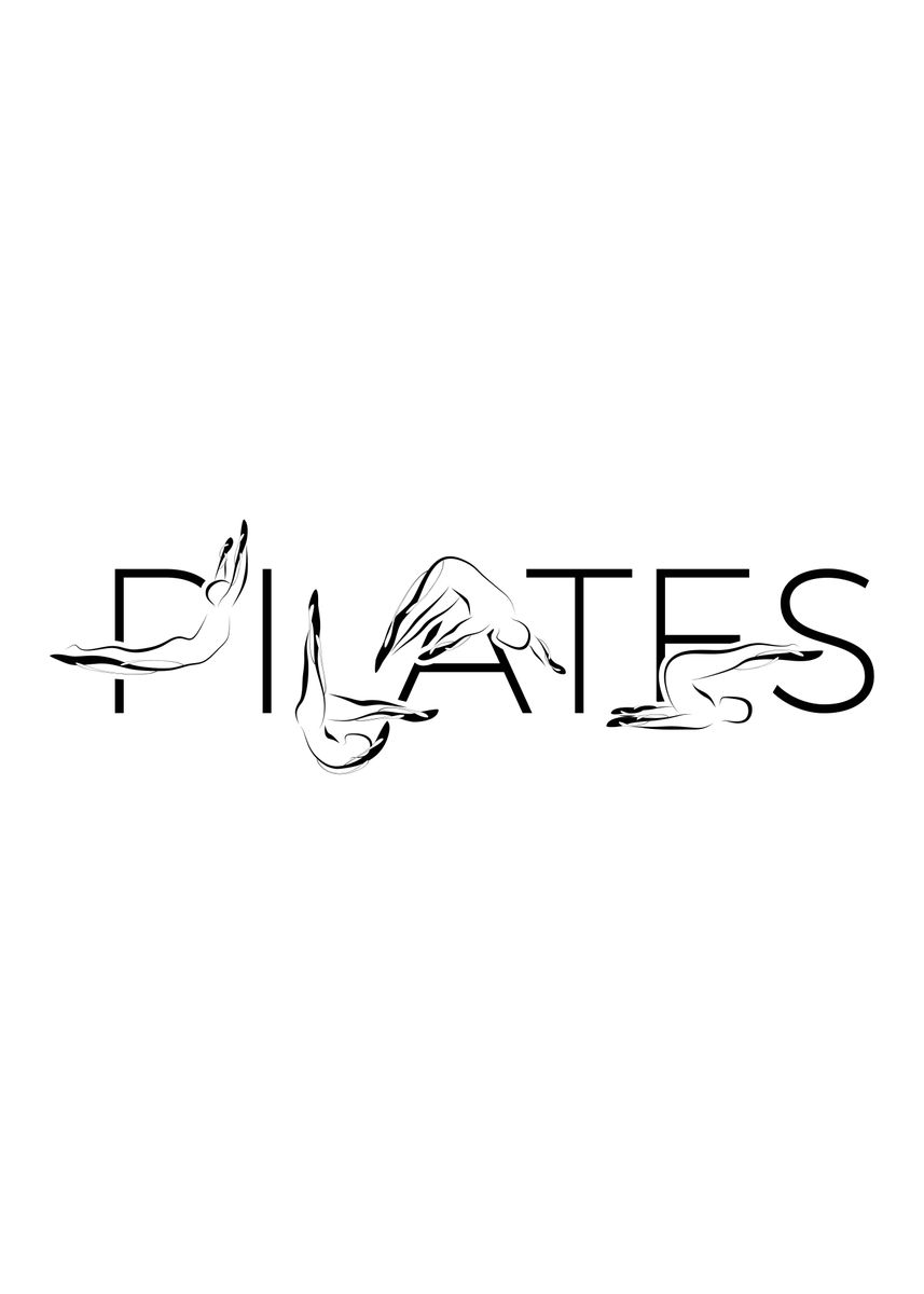 'PILATES word' Poster by Sasha Kircanski | Displate