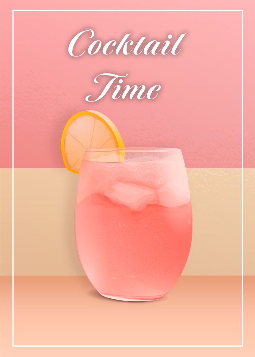 'Cocktail Time' Poster by mindblowingstyle | Displate