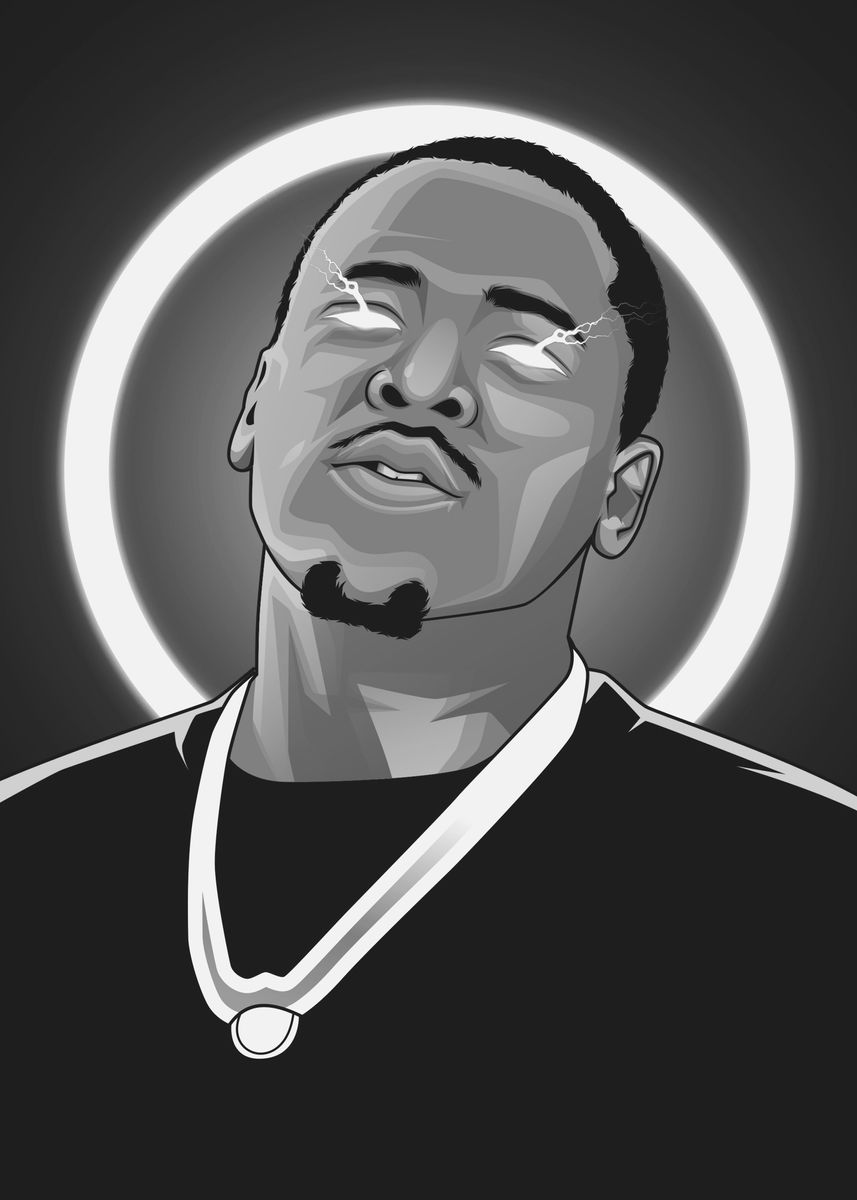 'YG Rapper' Poster, picture, metal print, paint by Colorize Studio ...