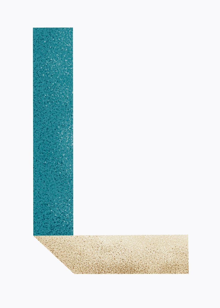 'L Paper Letter' Poster by Peter Green | Displate