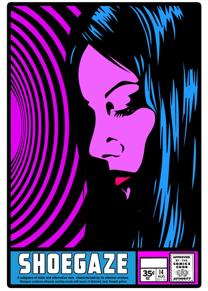 'SHOEGAZE RETRO' Poster, picture, metal print, paint by theanomalius ...
