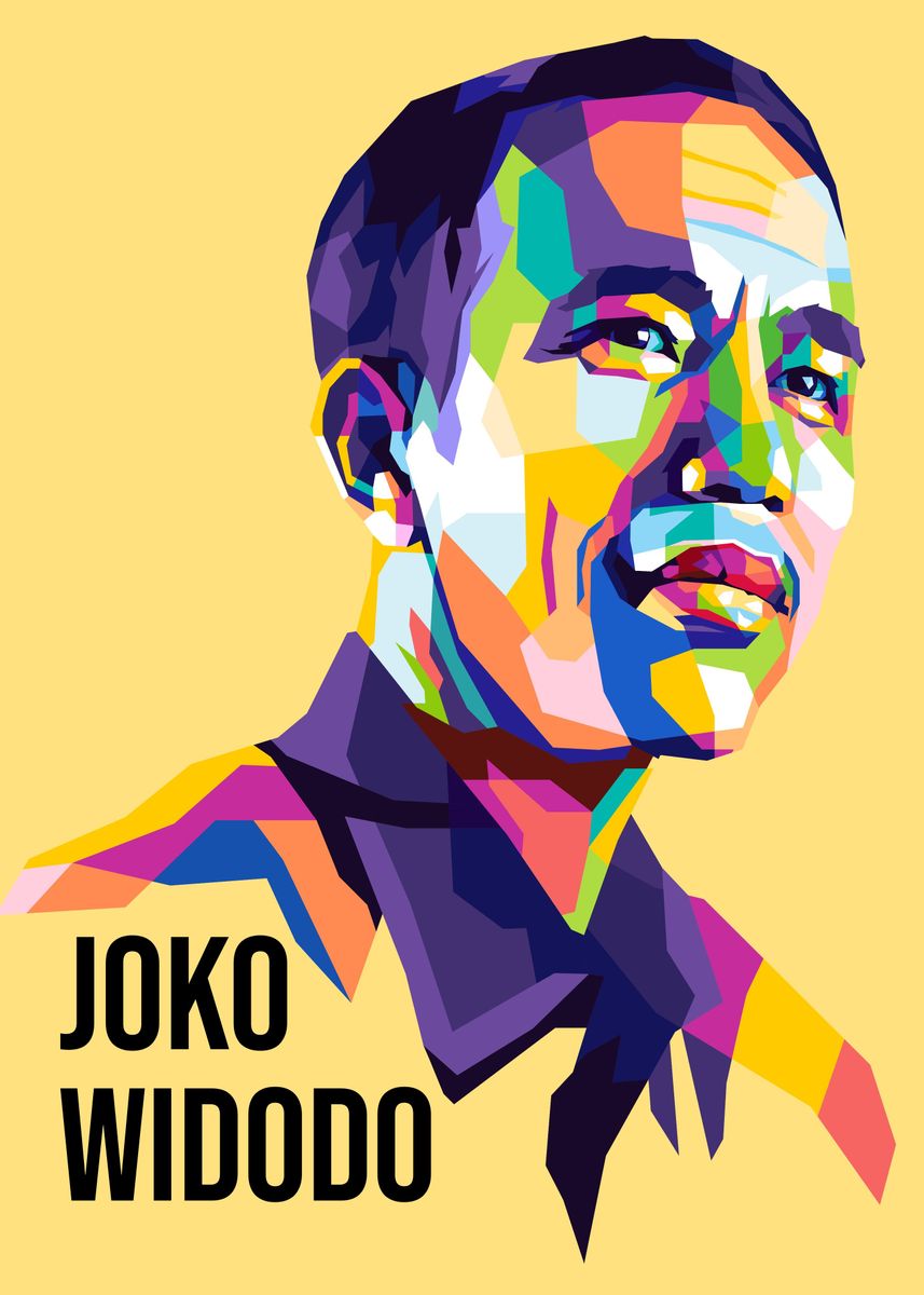 'Jokowi President Indonesia' Poster, picture, metal print, paint by ...