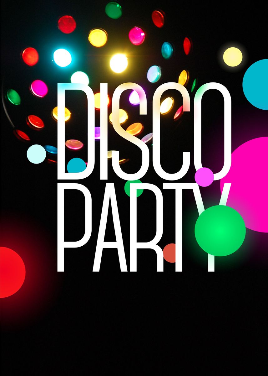 'DISCO PARTY' Poster, picture, metal print, paint by Jan Oklinski ...