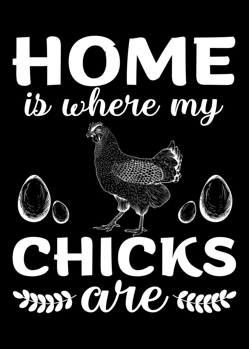'Chicken Farming Farmer' Poster, picture, metal print, paint by ...