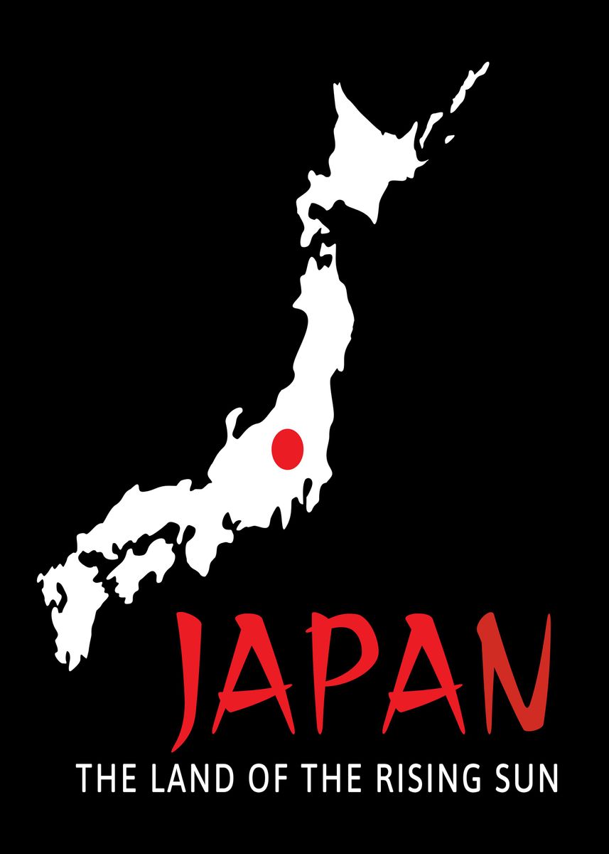 'The land of the rising sun' Poster by Mukarabin Ali Amu | Displate