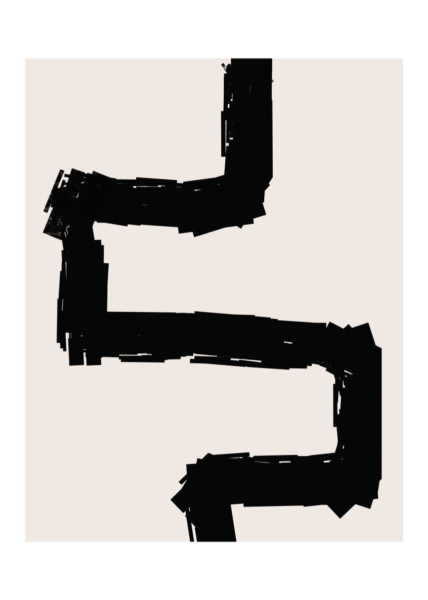 'Abstract Art Road Line' Poster, picture, metal print, paint by ...
