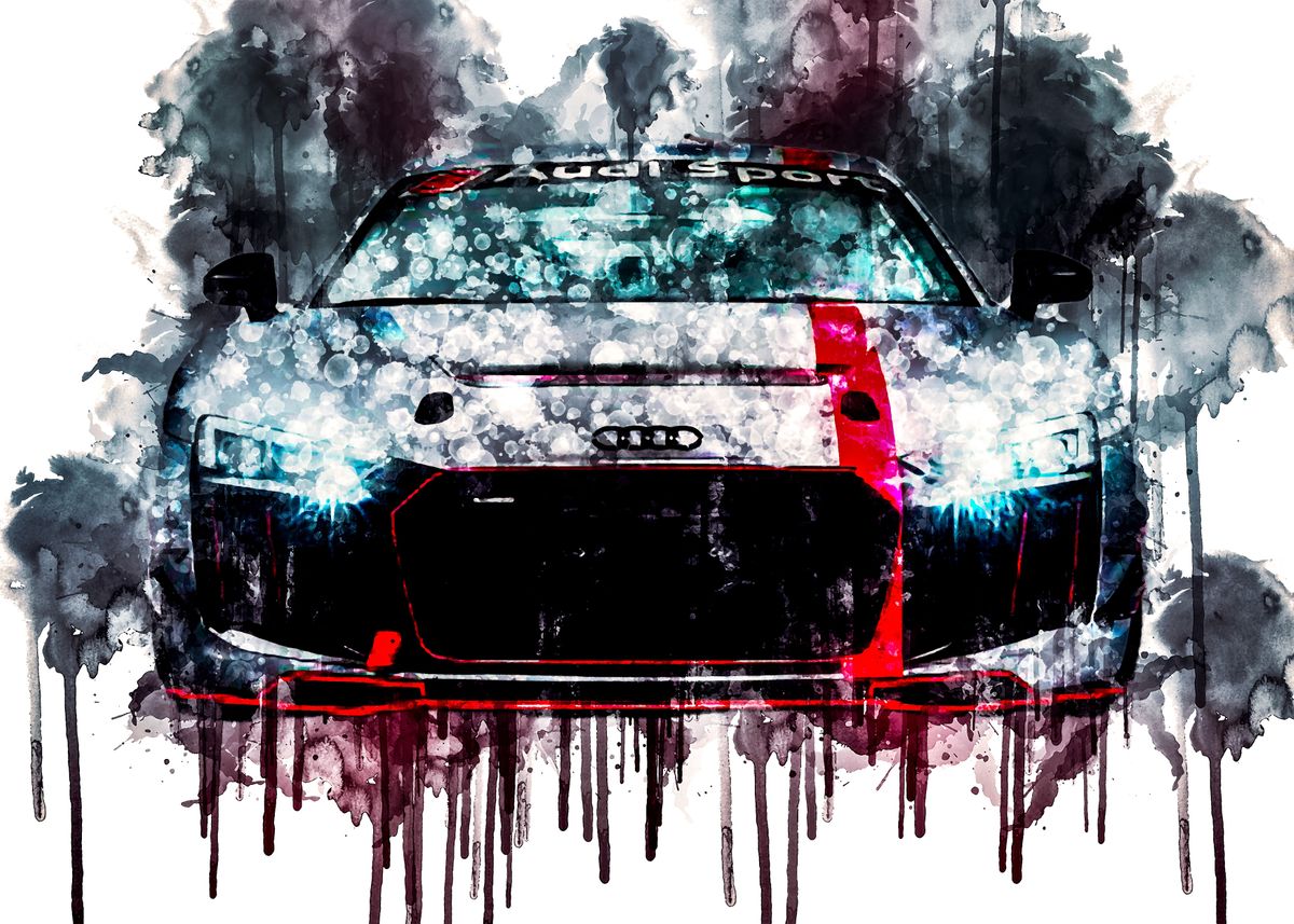 '2017 Audi R8 LMS GT4 ' Poster by Victoria Rutledge | Displate