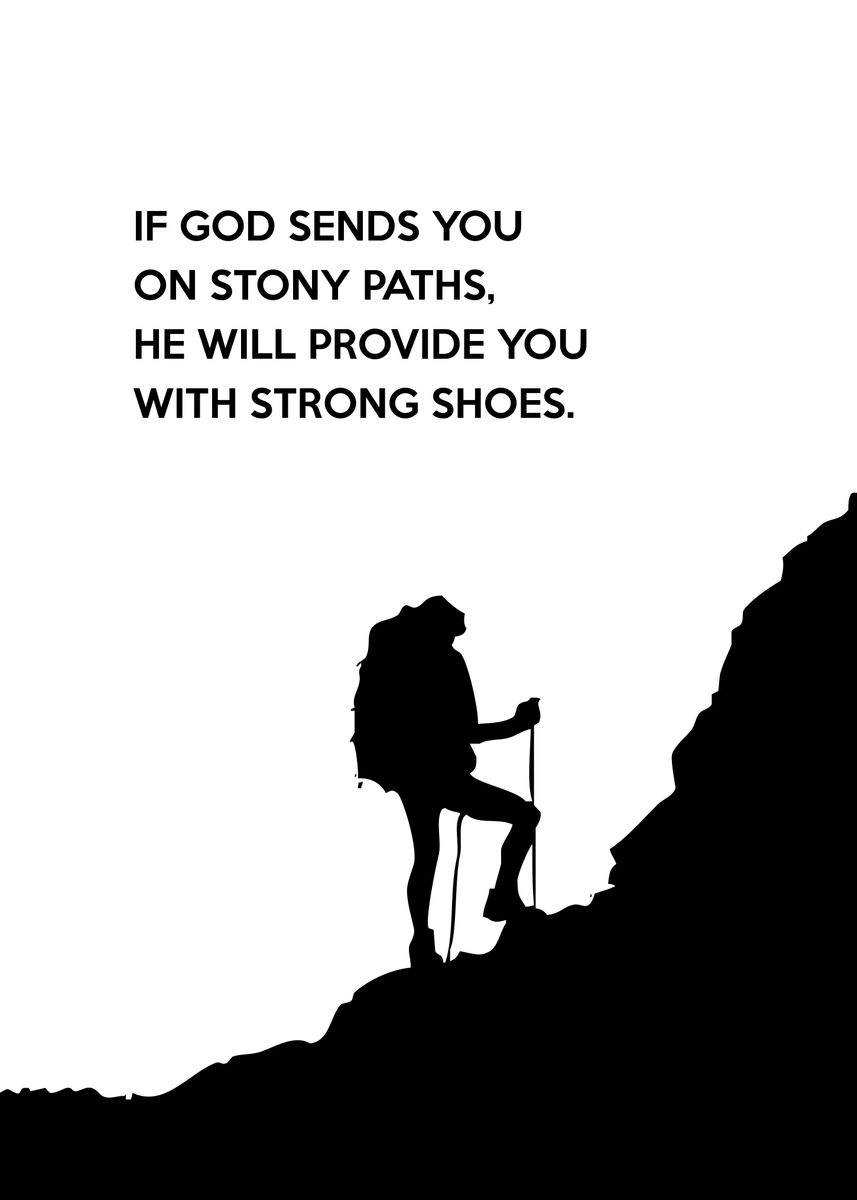 'Strong Shoes 4 Stony Paths' Poster, picture, metal print, paint by ...