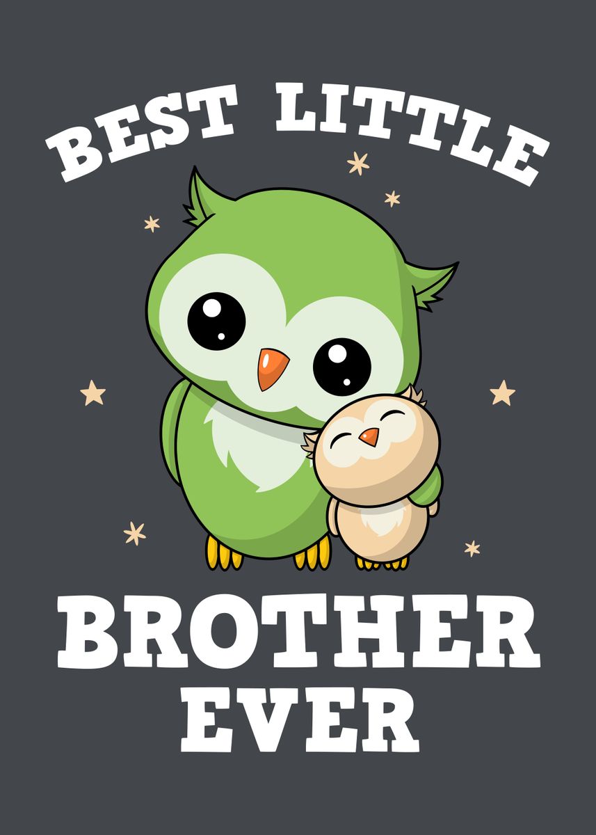 'Best Little Brother Ever' Poster, picture, metal print, paint by ...