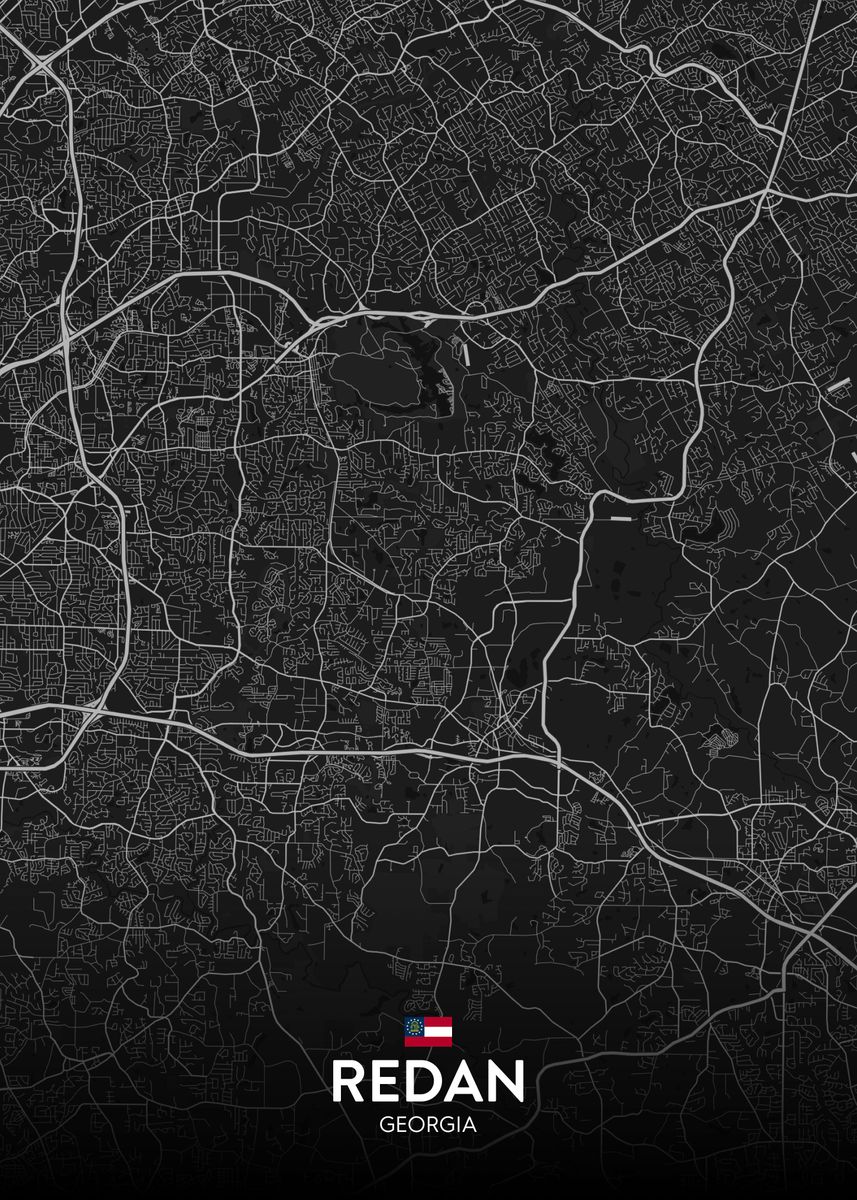 'Redan GA' Poster, picture, metal print, paint by IMR Designs | Displate