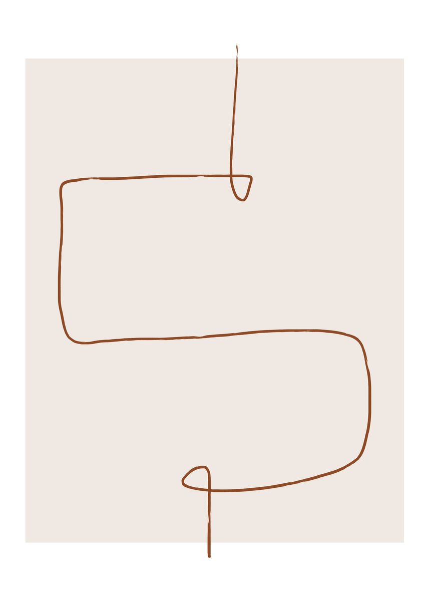 'Abstract Art Line Path' Poster by dkDesign | Displate