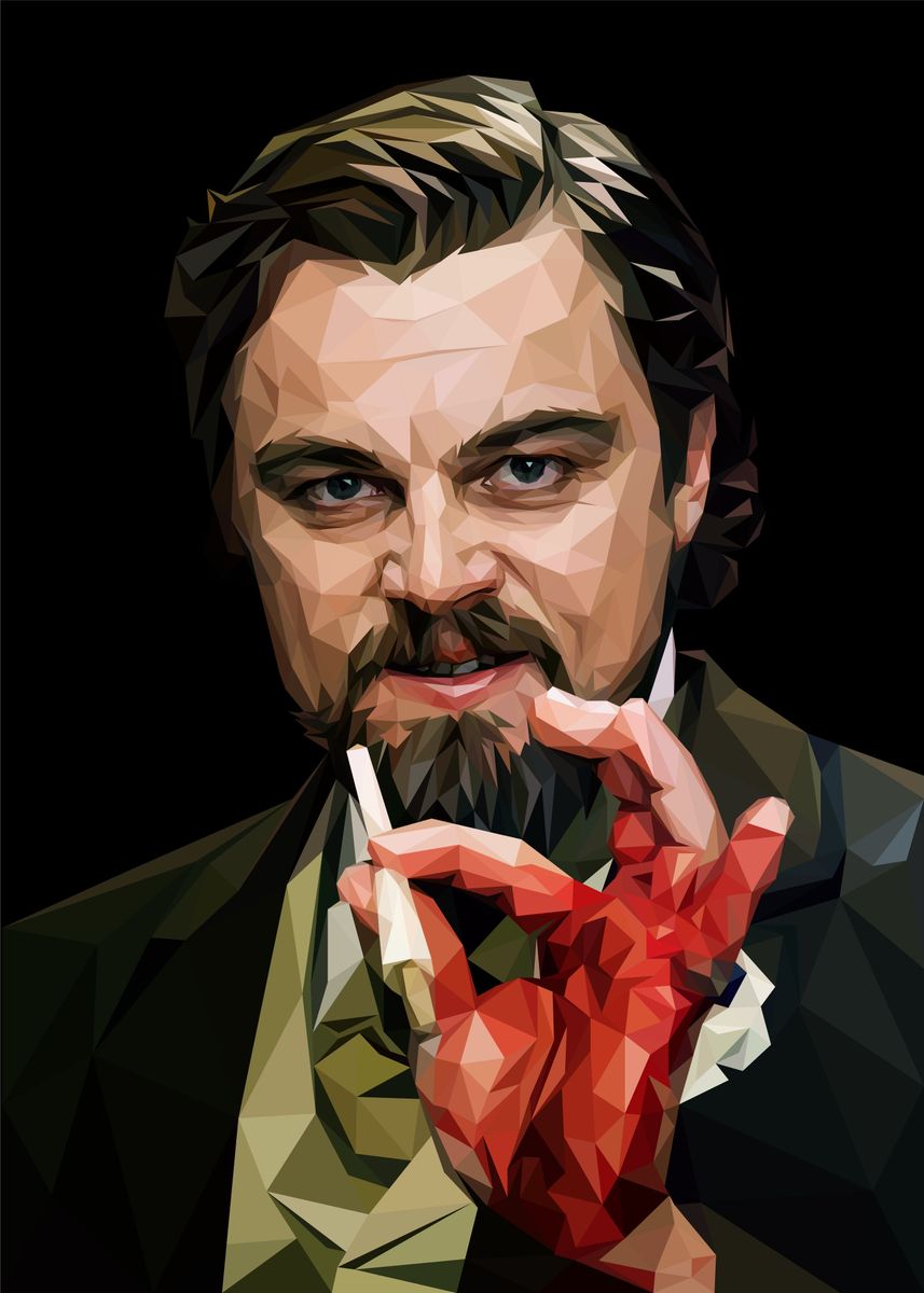 'calvin candie' Poster, picture, metal print, paint by Lowpoly Posters ...