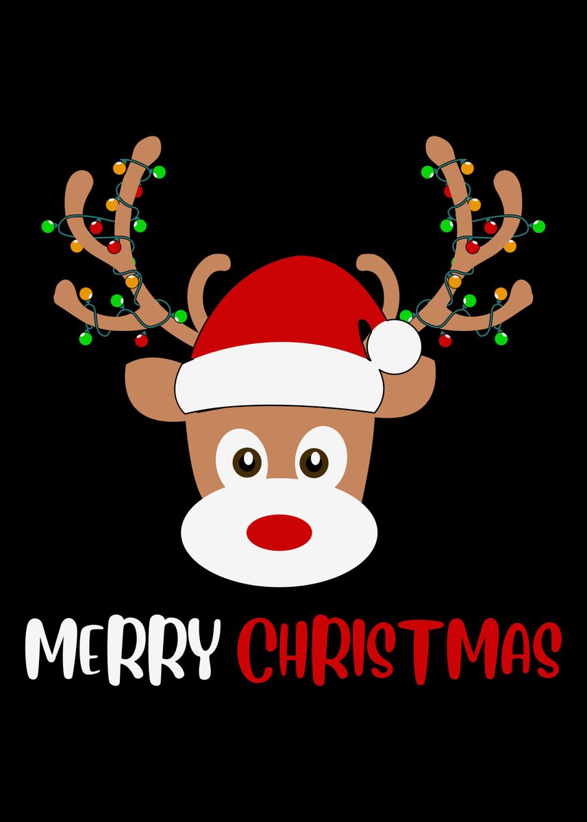 'Reindeer' Poster by thetshirtshop2020 | Displate