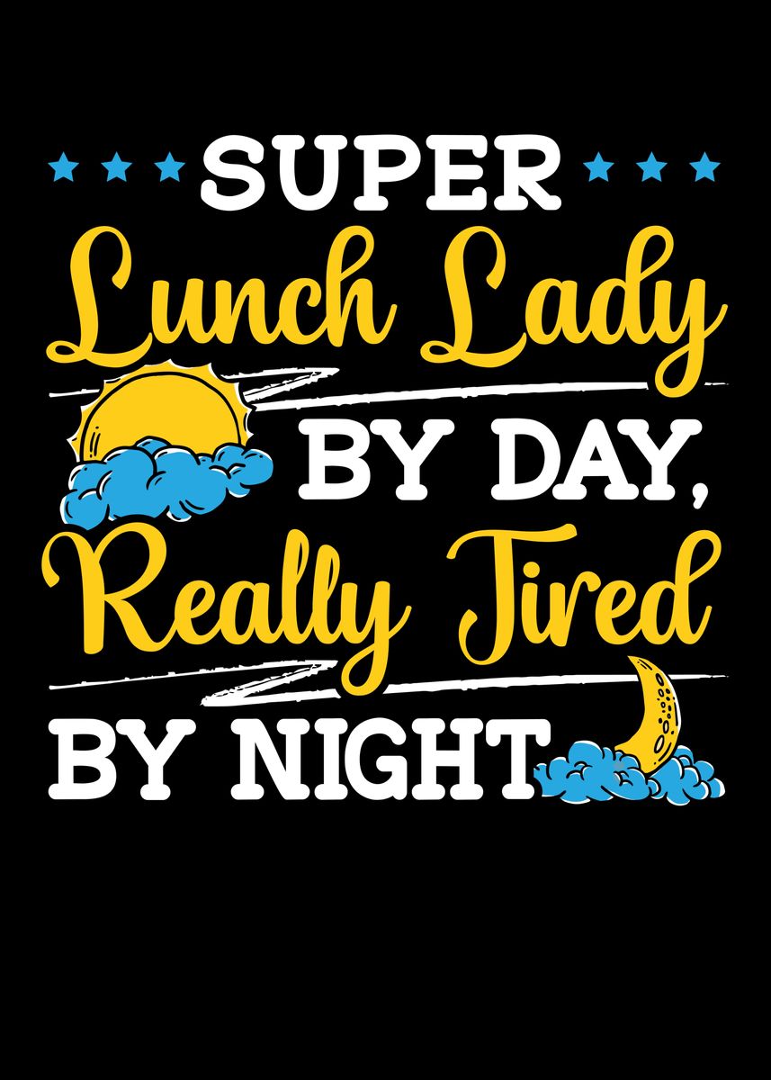 'Super Lunch Lady ' Poster, picture, metal print, paint by NAO | Displate