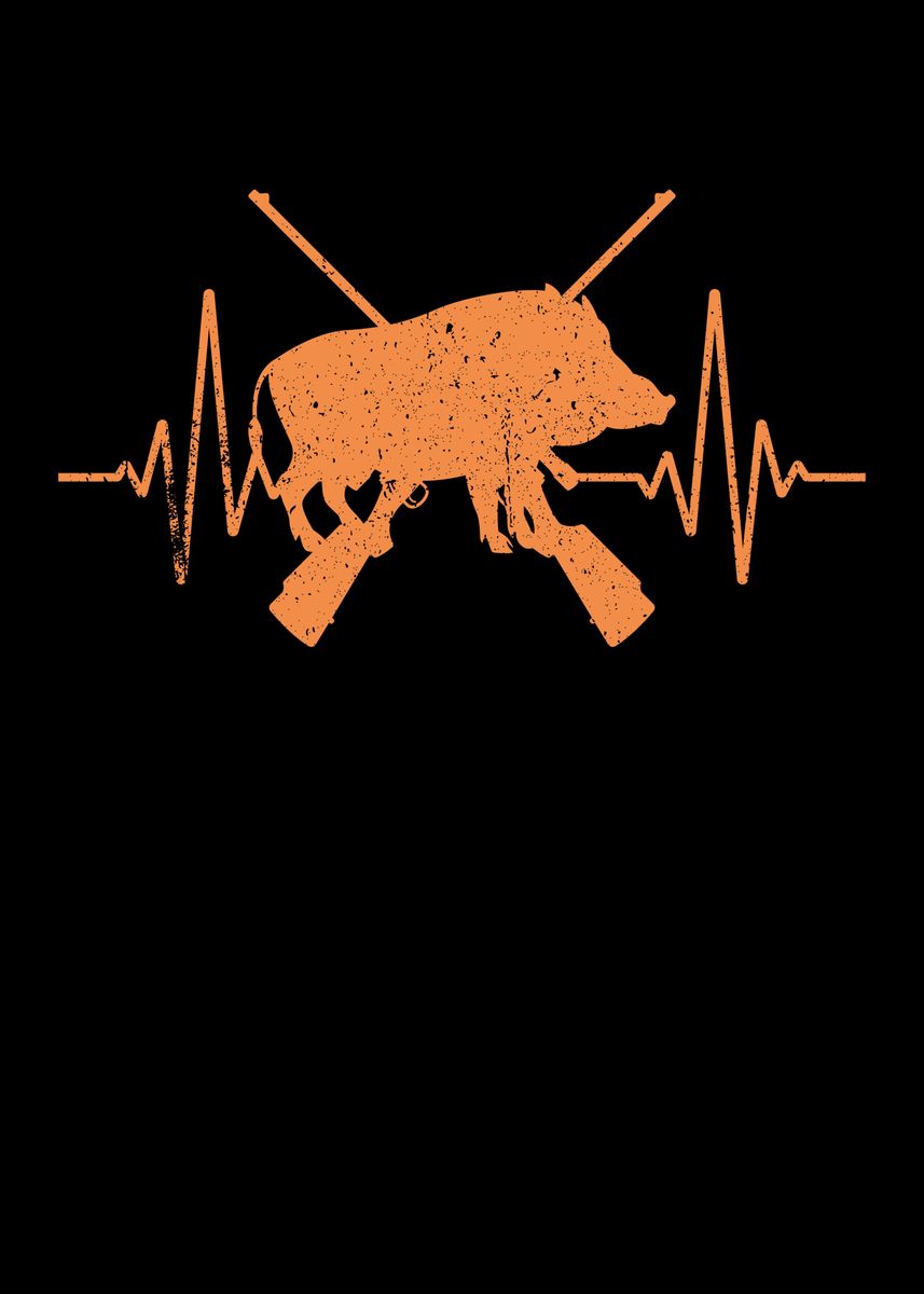 'Hog Hunting Boar Hunting' Poster by MzumO | Displate