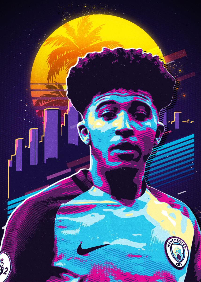 'Jadon Sancho Football' Poster, picture, metal print, paint by Sport ...