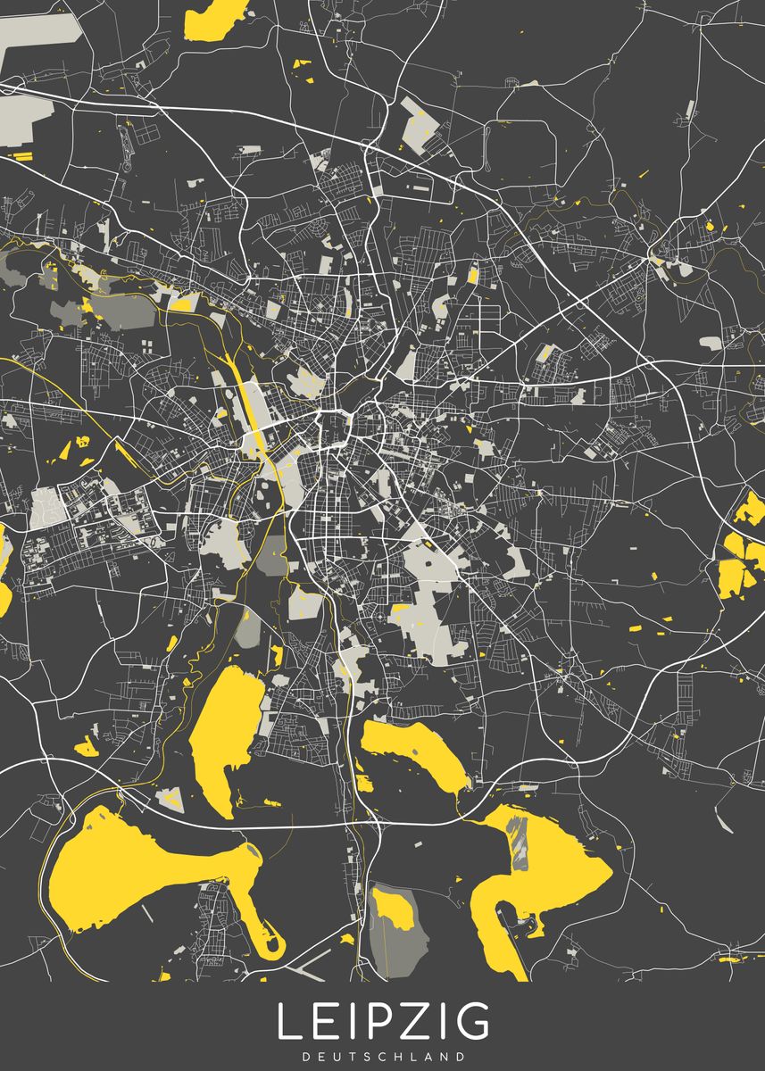 'Leipzig' Poster by mapsies | Displate