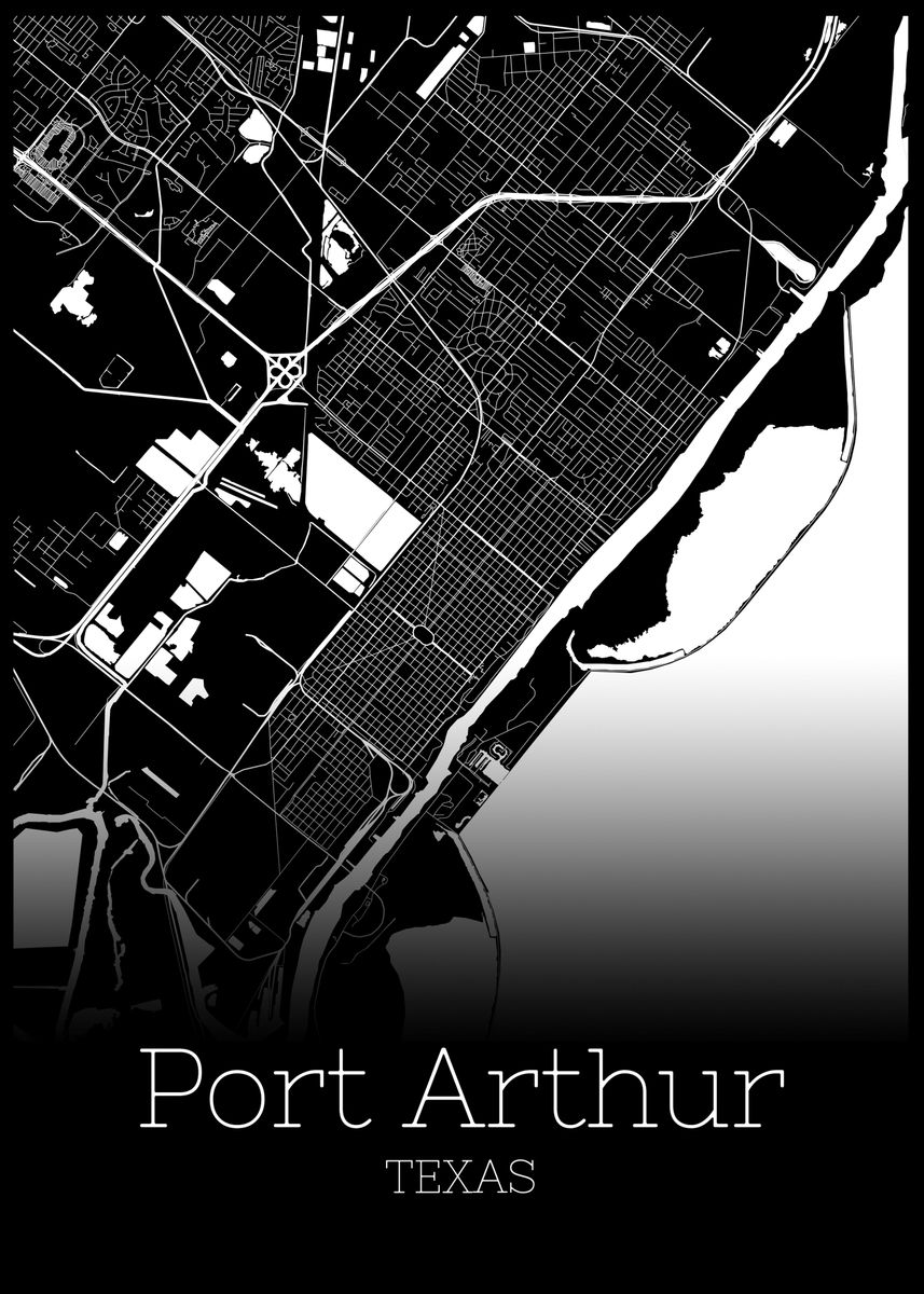 'Port Arthur Texas' Poster, picture, metal print, paint by RelDesign ...