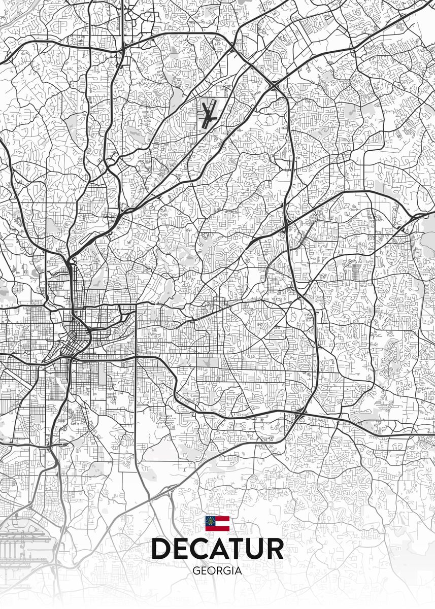 'Decatur GA' Poster by IMR Designs | Displate