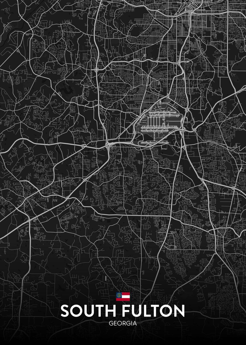 'South Fulton GA' Poster, picture, metal print, paint by IMR Designs ...