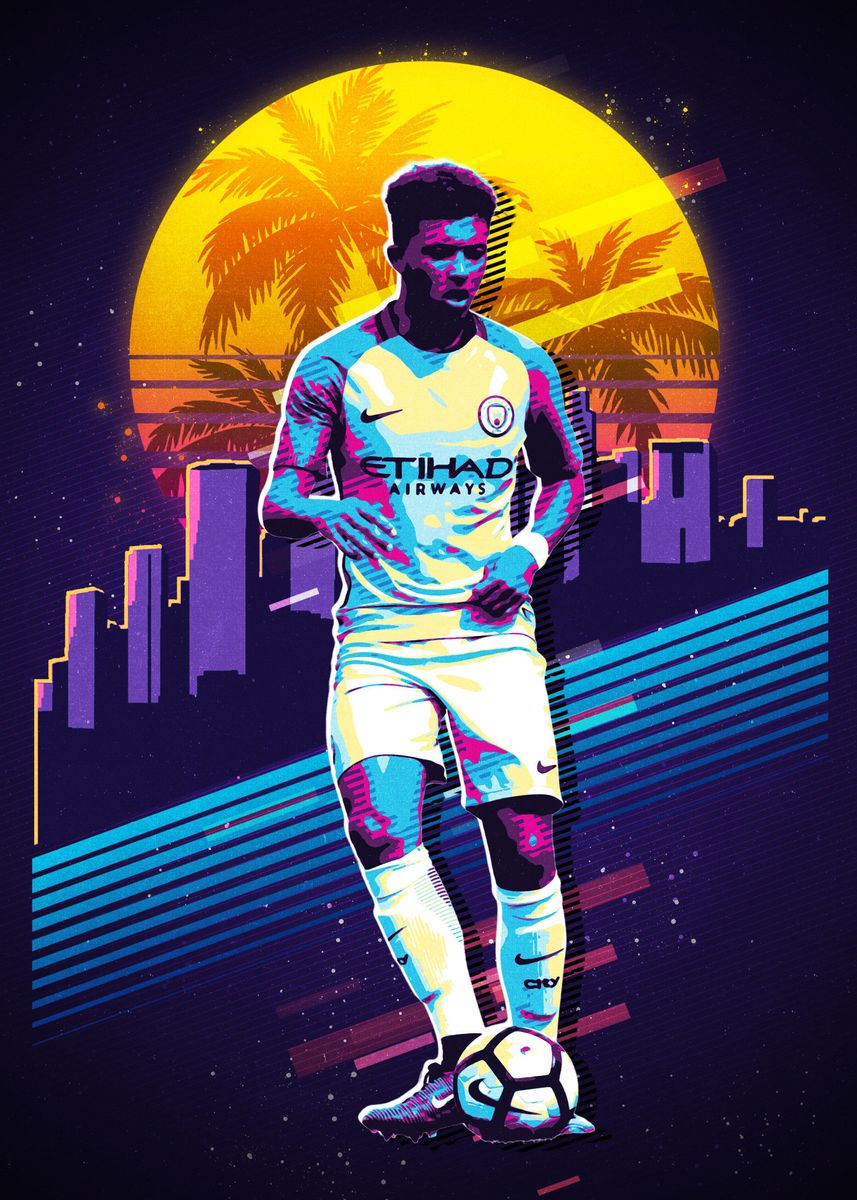 'Jadon Sancho Football' Poster by Sport Posters | Displate