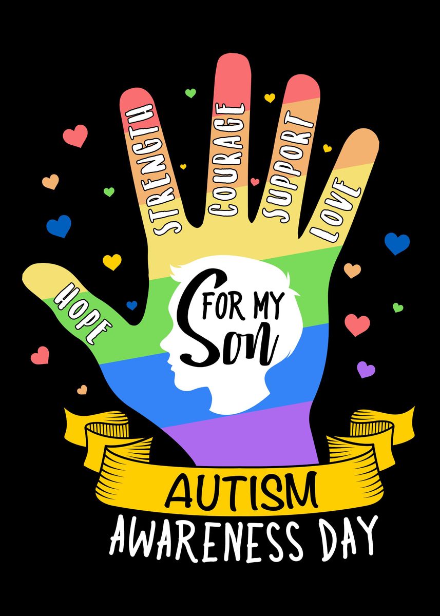 'Autism Awareness Autistic' Poster by CrazySquirrel | Displate